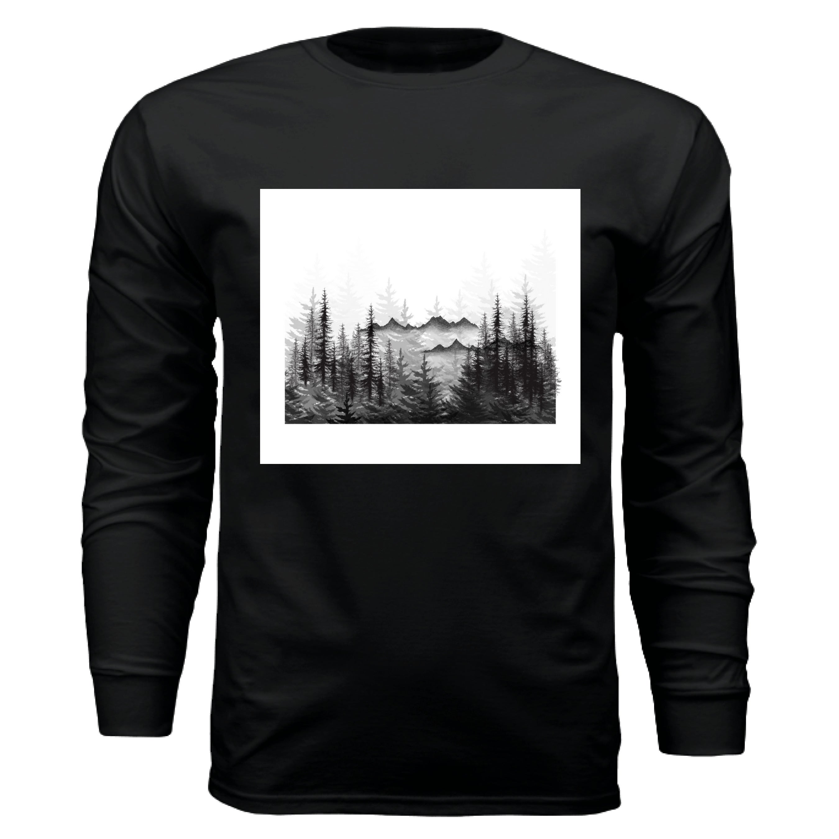 Black and White Mountains – Baddie Bee Clothing